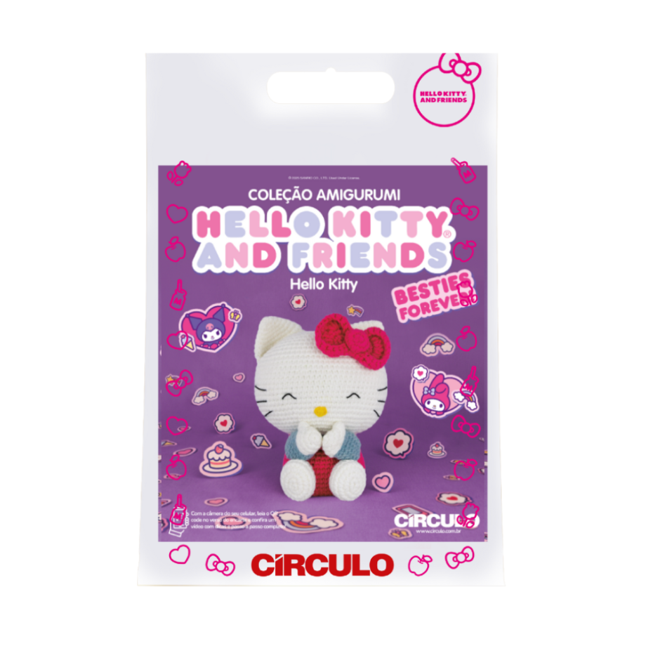 Kit Amigurumi Círculo Coleção Hello Kitty and Friends - Hello Kitty ...